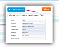 Cómo guardar varias direcciones de un mismo cliente